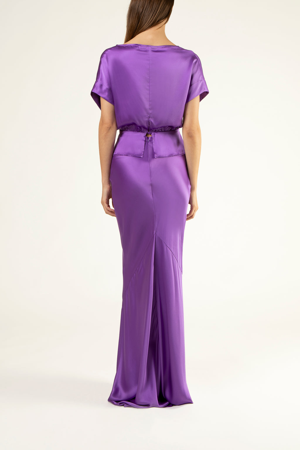 Bias maxi skirt - amethyst – Michelle Mason