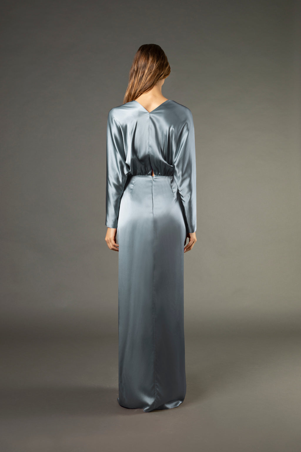 Twist front gown - celestine – Michelle Mason