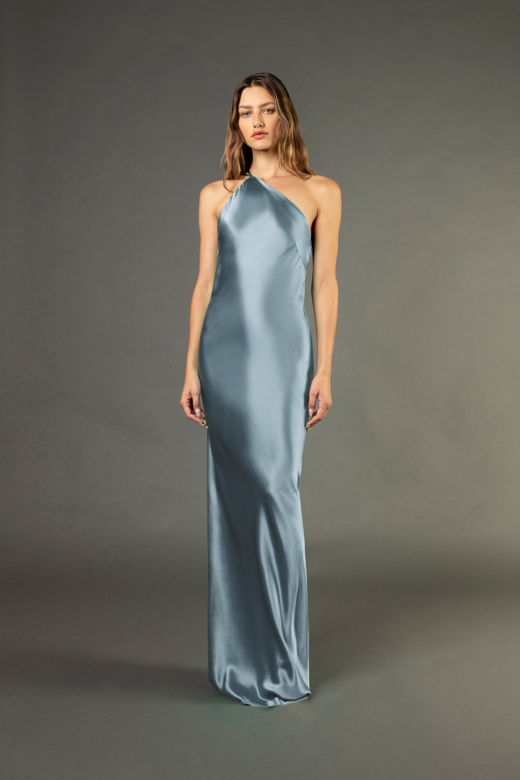 Open back cowl bias gown - celestine – Michelle Mason
